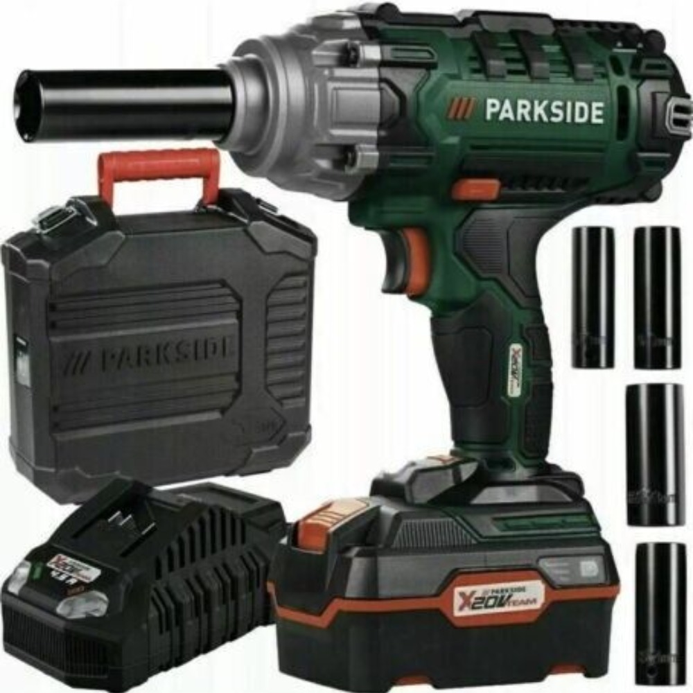 Like New Parkside 20V Cordless Vehicle Impact Wrench + 4Ah Battery ...
